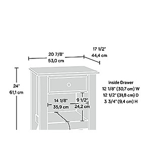 Sauder Shoal Creek Night Stand, Soft White finish