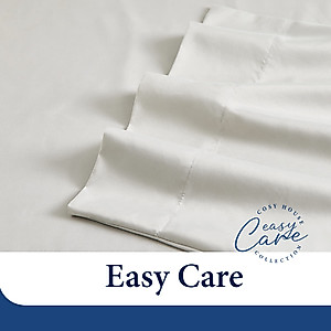 Cosy House Collection Luxury Rayon Derived from Bamboo Blend Ultra Soft Pillow Cases - Cooling & Breathable - Set of 2 Pillowcases with Envelope Closure (Standard, White)