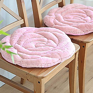 IPENNY Soft Cozy Seat Cushion Plush Rose Seat Pad Seat Pillow Relieves Back Coccyx Sciatica and Tailbone Pain Relief Chair Cushions Chair Pads for Home Office Sofa