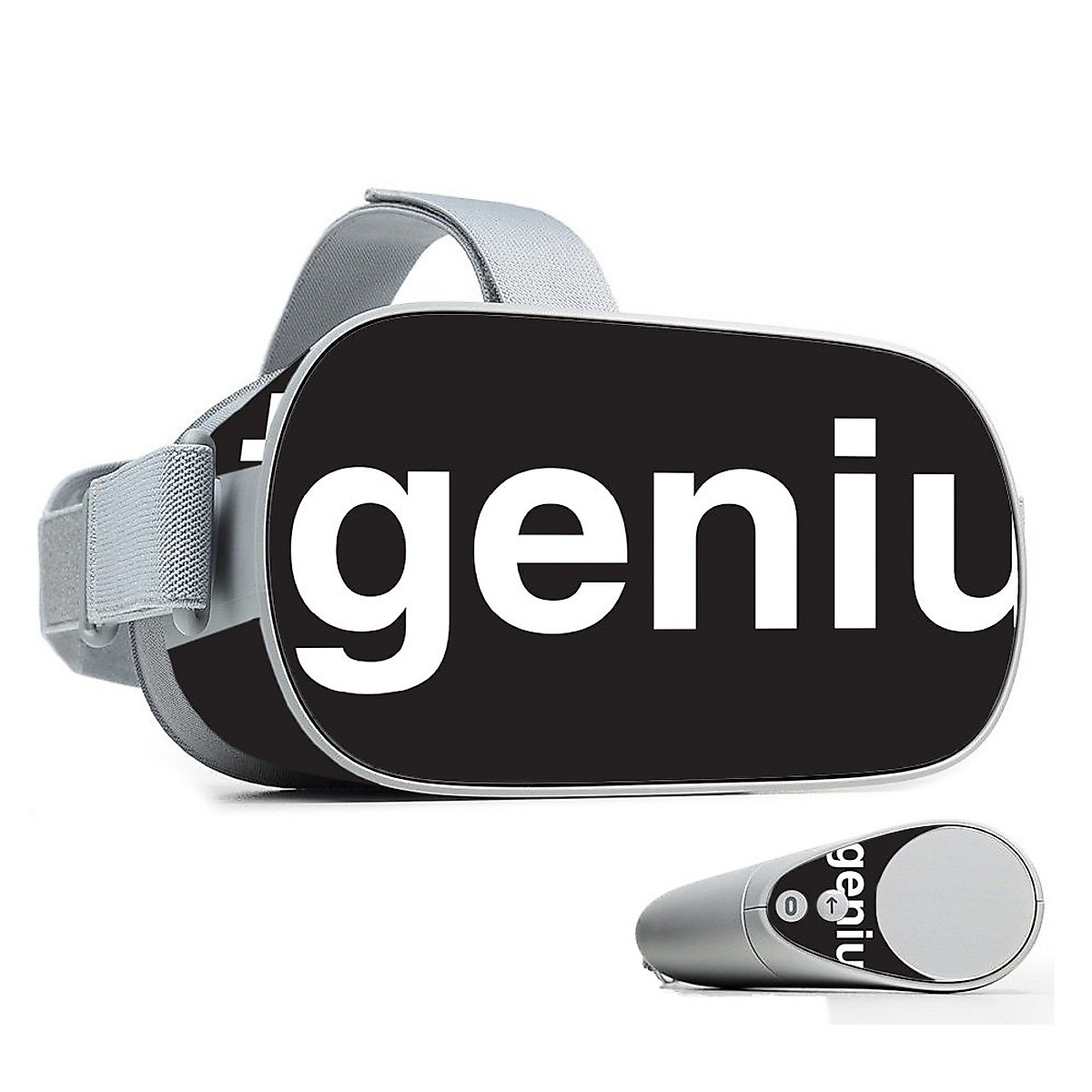 MightySkins Skin Compatible with Oculus Go Mobile VR - Genius | Protective, Durable, and Unique Vinyl Decal wrap Cover | Easy to Apply, Remove, and Change Styles | Made in The USA