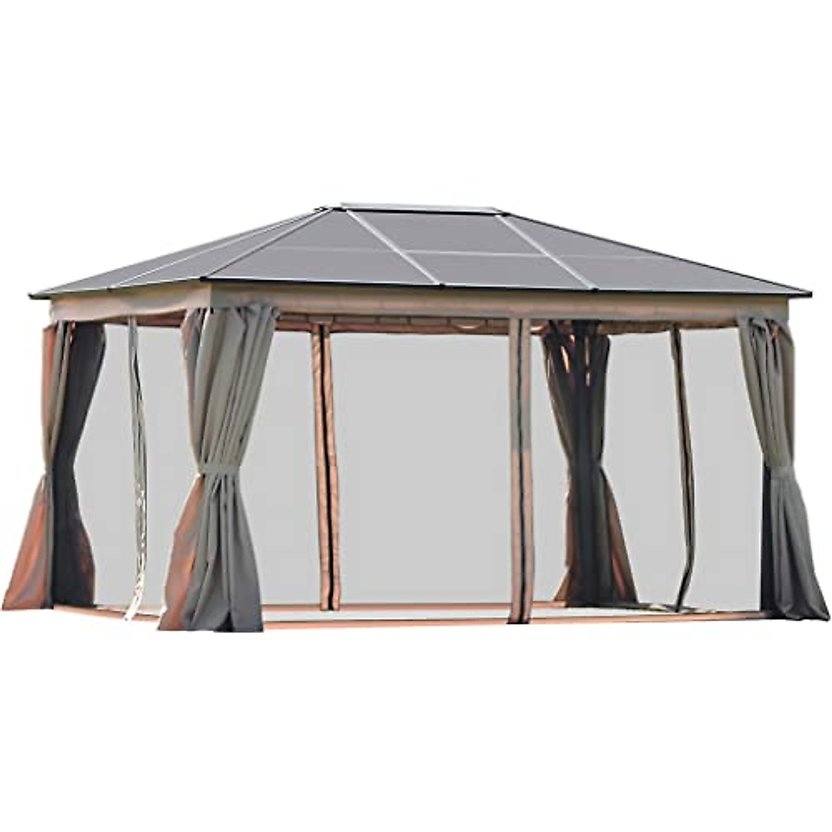 TBGFPO Practical Outdoor Storage Shed Outdoor Shed is Available in A Variety of Sizes for Multipurpo