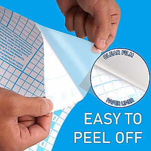 Clear Contact Paper Roll for Books, Clear Self Adhesive Book Cover Paper Protector, 17.5 in x 5 ft Roll