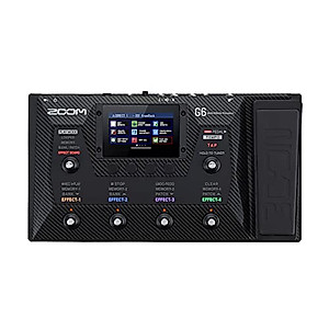 Zoom G6 Guitar Multi-Effects Processor with Expression Pedal, Touchscreen Interface, 100+ Built in Effects, Amp Modeling, IR’s, Looper, & Audio Interface for Direct Recording to Computer