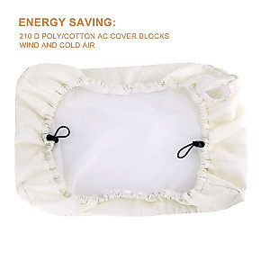 COSFLY Indoor Air Conditioner Cover AC Unit Covers for Inside 21 x 15 x 3 inches (L x H x D)