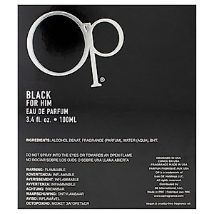Ocean Pacific Op Black EDT for Men, 3.4 Oz