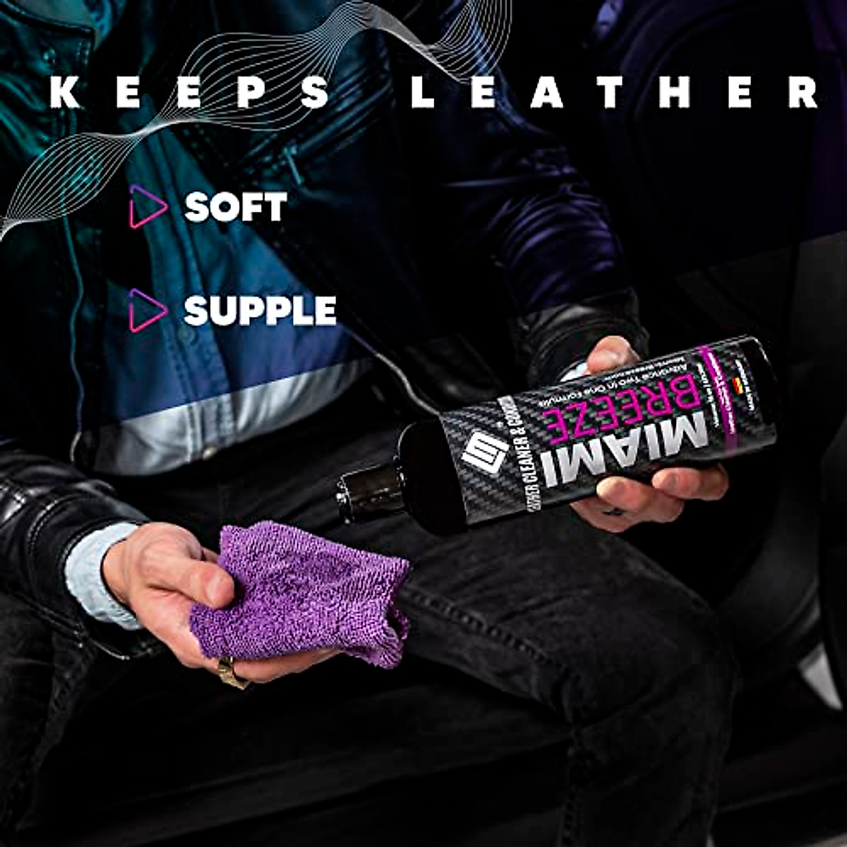 Miami Breeze Ultimate Interior Car Cleaner All Purpose Interior Cleaner & Protectant, Safe for Cars, Trucks, SUVs & Jeeps New Car Smell Spray 16 Fl Oz