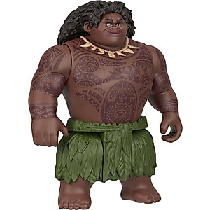 Mattel Disney Moana 2 Toys, Moana & Maui Ocean Adventures 2-Pack with 2 Small Dolls & Hook Accessory, Inspired by The Movie