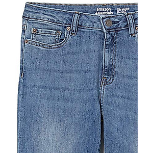Amazon Essentials Women's Jeans, Mid Rise Straight Leg Style, Medium Wash, Slim Fit