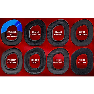 HS80 Cooling Gel Ear Pads Compatible with HS80 Headset I Thicker Enhanced Memory Foam with Breathable Mesh by DIMOST