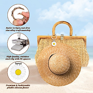 HATYDF Hat Clip for Travel, Hat Holder for Hanging Sunglasses, Car Keys, Backpacks, Luggage, Purses, Bags, Travel Accessories Gold