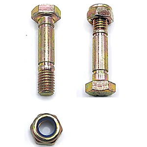 2 Pack 303160355P 303160355 Replacement Shear Pins Bolt and Nut for MTD Powersmart Snowblowers