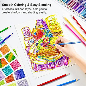Shuttle Art 136 Coloured Pencils , Soft Core Colouring Pencils Set for Adult Colouring Books, Doodling, Sketching, Drawing, Art Supplies