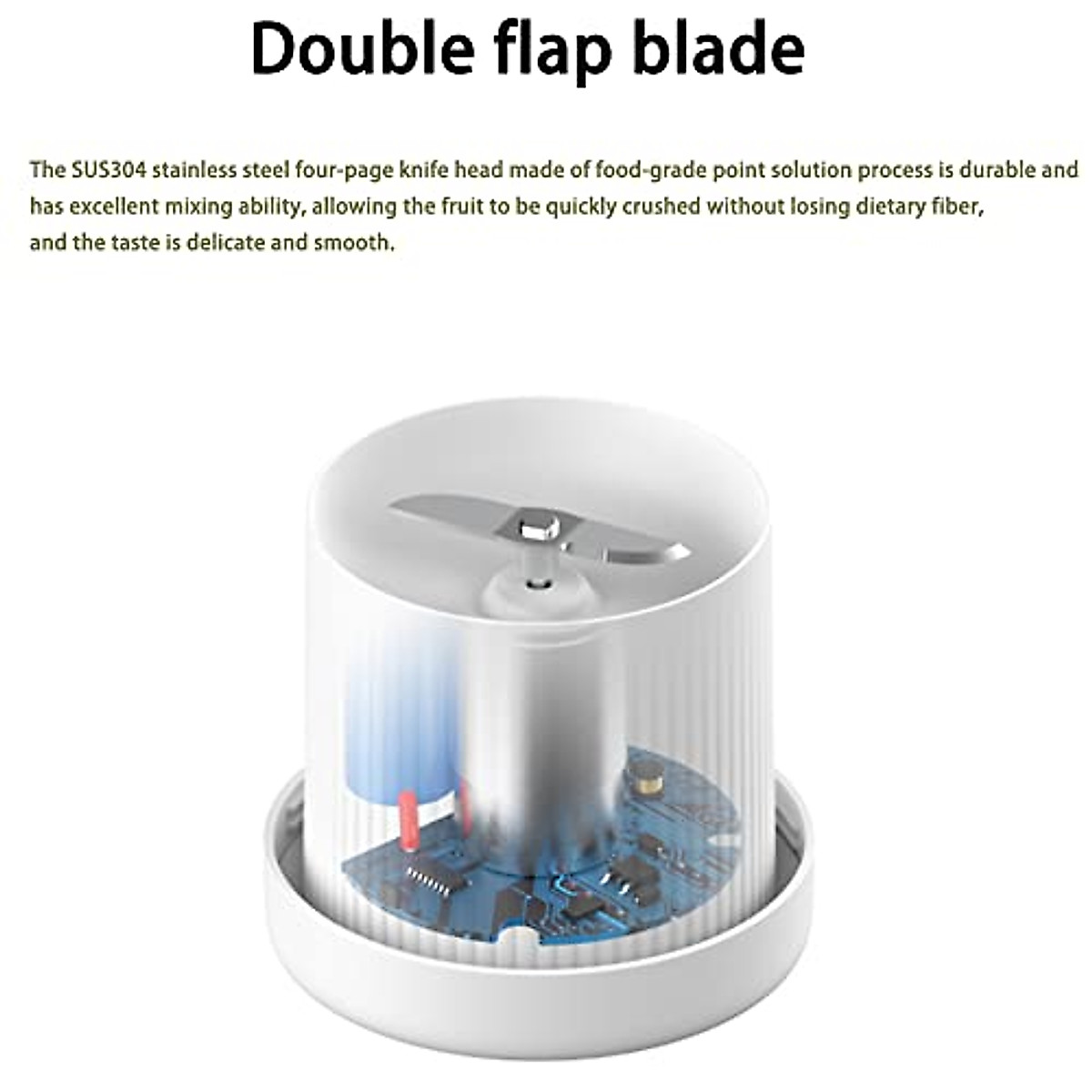 Personal Size Blender, Portable Blender, Mini Home Wireless Charging Student Blender, Four Blades Personal Size Blender Travel Bottle for with sponge cleaning brush (Pink)