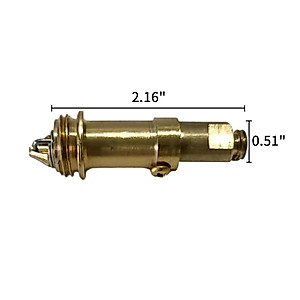 Begino 2Pcs Pop Up Bolt Basin Bath Sink Drain Waste Click Clack Brass Push Spring Plug for Most Sink Tub Basin Drain Stopper