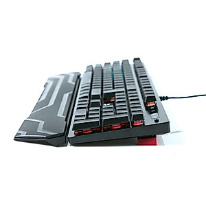 BLOODY B380 Light Strike 8 Key Optical Membrane Gaming Keyboard | Full RGB LED Backlit Keyboard | Smooth & Linear Quite Keys | Ergonomic Detachable Wrist Rest Design | LK Optical Gaming Series