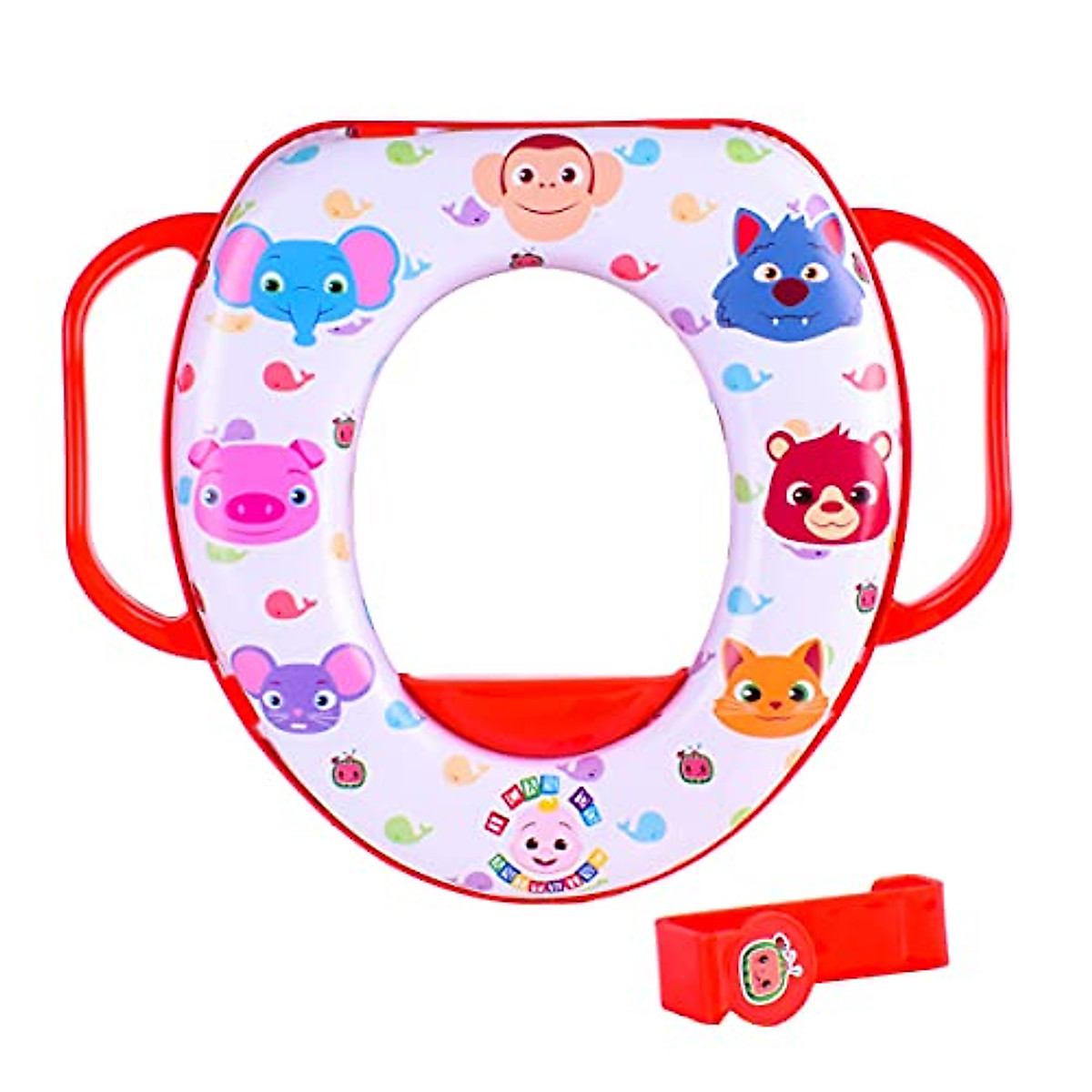 Sunny Days Entertainment CoComelon Soft Potty Training Seat, Red