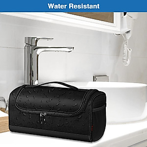 SITHON Travel Carrying Case for Dyson Airwrap Complete Styler and Attachments, Portable Hanging Storage Organizer Bag with Side Pockets Compatible with Shark FlexStyle HD430(Bag Only) (Black)