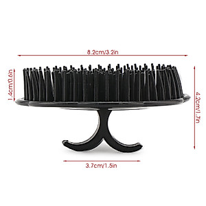 Segbeauty Mens Shampoo Brush, 4pcs Scalp Massage Brushes, Massage Hair Brush Floriated Shower Comb for Deep Cleaning Hair Men's Hand Brush Plastic Growth Beard Brush Pet Grooming Round Palm Brush