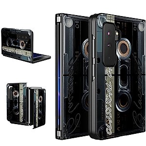 RYUITHDJP for Microsoft Surface Duo 2 Case 8.3" Classical Cassette Design for Microsoft Surface Duo 2 Phone Case Stylish Shockproof Cover