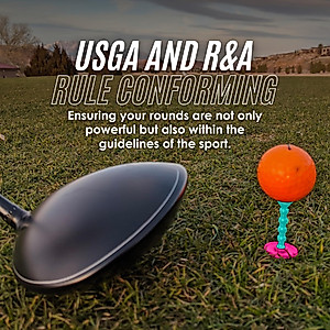 YATTA GOLF Telos Premium Golf Tees – Adjustable Golf Tees – Tee Off with Greater Consistency & Shoot Better Scores - Unbreakable Golf Tees – Lasts The Average Golfer A Season (3 Pack, Hot Pink