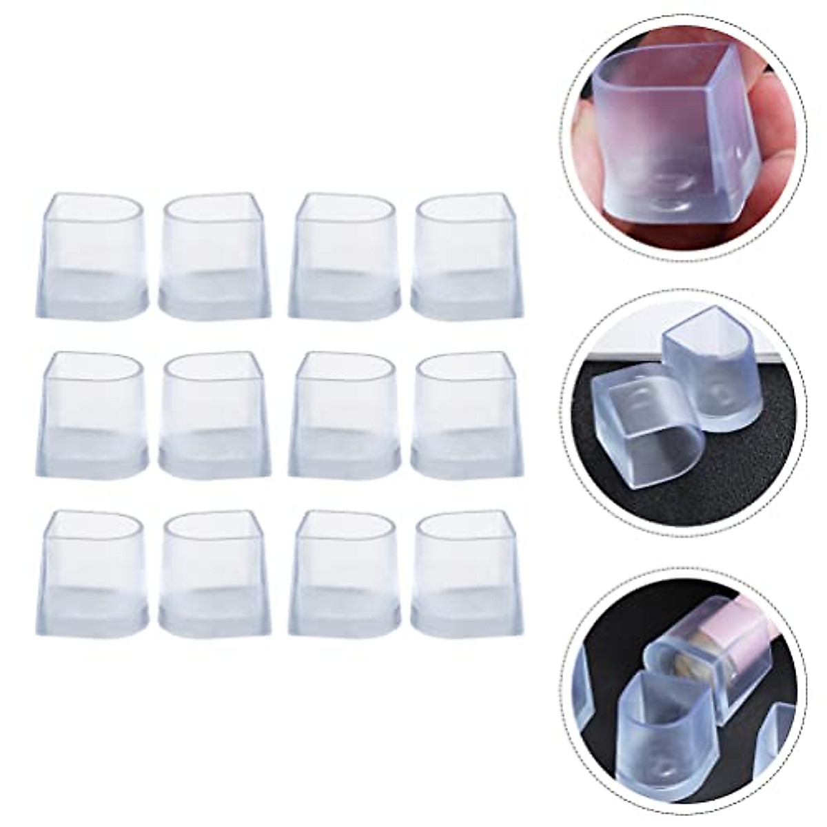 Beavorty High Heel Chair High Heel Chair High Heel Protectors Transparent Heel Stoppers 16pcs 10-12mm Heel Repair Caps Covers for Women Wedding Grass Rubber Shoe Covers Shoe Heel Protectors