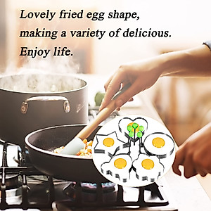 Fried egg model for Cooking, Egg Ring Molds, 5Pcs Fried Egg Stainless Steel Mold Ring for Kitchen breakfast
