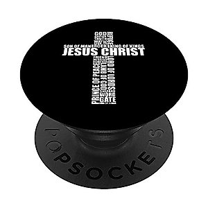Christian Religious Spiritual Faith Cross Names Of Jesus PopSockets PopGrip: Swappable Grip for Phones & Tablets
