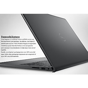 DELL Newest Inspiron 15 Business Laptop, 15.6" Full HD LED, AMD Ryzen 5 5500U,16G RAM,1TB SSD.,Webcam, WiFi, Win 11 Pro, SD Card Reader, Long Battery Life, Carbon Black