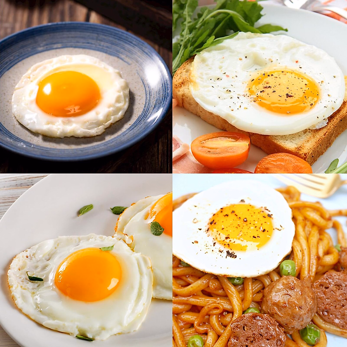 YOLCAR Black Silicone Egg Ring, 4 Pack Egg Ring Molds for Fried Egg, Non-stick Egg Cooker Ring