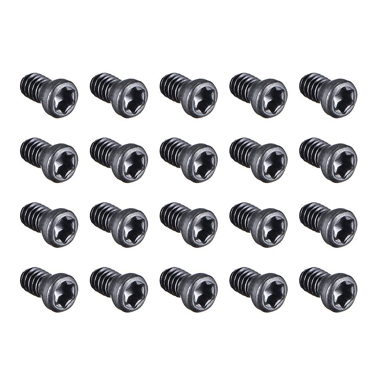 uxcell M2.5x5mm Torx Screws for Replaces Carbide Insert CNC Lathe Tool 12.9 Grade Carbon Steel 20pcs