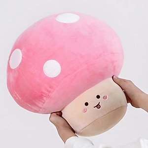 MMguai 12.6" Mushroom Stuffed Animal, Cute Big Mushroom Squishy Soft Pillow plushies, Room Decor Plush Toy Doll Gifts for Kids Halloween, Christmas, Thanksgiving, Birthdays