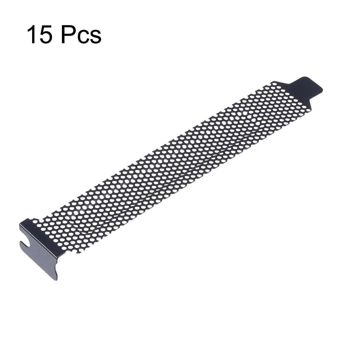 uxcell PCI Slot Covers with Screws for PC Case Airflow and Dustproof Black 15pcs