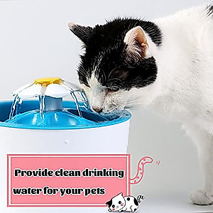 8 Pieces Pet Fountain Filter Pet Water Round Filter Foam for Cat Drink Fountain Cat Water Sponge Filter Cat Fountain Filter Sponge Replacement for 2.5 L/84 oz 2.2 L/ 74 oz Stainless Steel Cat Fountain