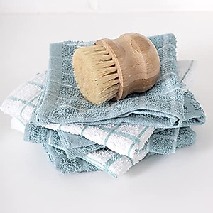 Ritz 100% Terry Cotton, Highly Absorbent Dish Cloth Set, 12” x 12”, 6-Pack, Dew