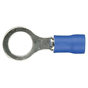 Install Bay Vinyl Terminal Ring Connector 5/16 Inch 16/14 Gauge 100 Pack Blue - BVRT516