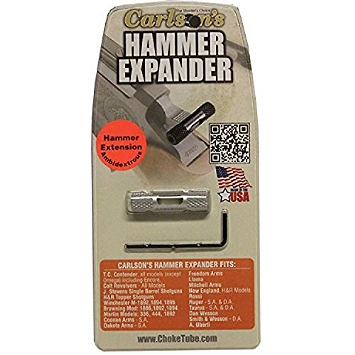 CARLSON'S Hammer Expander [ One Size Fit ] Balanced & Lightweight Knurled Body | Easy Installation - Silver