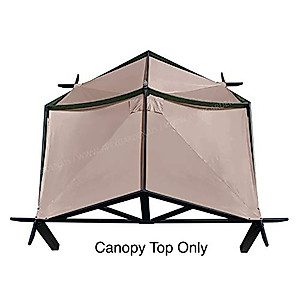 APEX GARDEN Replacement Canopy Top for Lowe's 10 ft x 10 ft Gazebo #GF-12S039B / GF-9A037X (Brown)