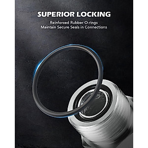 ZELCAN 64 Pc O Ring Face Seal Fitting Kit, Hydraulic Hose Tube and Pipe Fittings, ORFS Cap and Plug Set for Hydraulics, Heavy Duty O Ring Assortment Kit Precision Threaded, ORFS Sizes 4 6 8 10 12 16