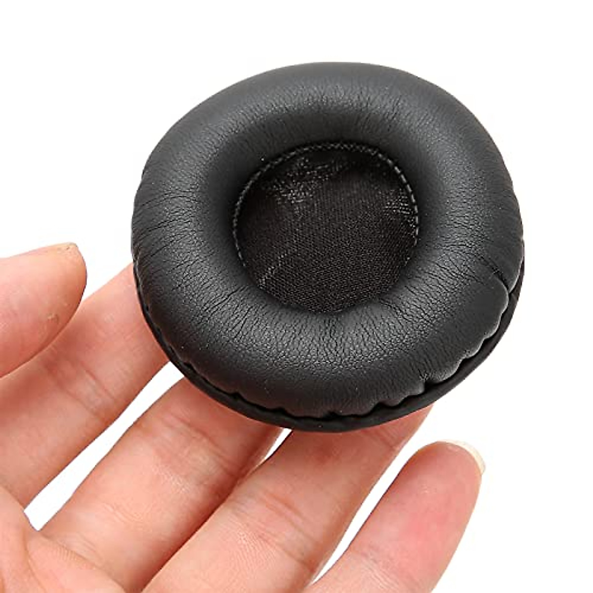 ASHATA 1 Pair Universal Soft Sponge Headphone Ear Pads Ear Cushion Headset Cups Covers Replacement,Fit for 60mm / 2.4In Headphones,Black