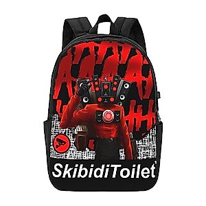 Moare Skibidi Toilet Backpack 2023 Game Backpacks Cute Cartoon Bag for University