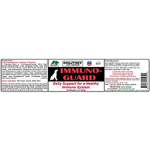 Dogzymes Immuno Guard Immunity Support with Live Beneficial Probiotics and Enzymes (8 Ounce)