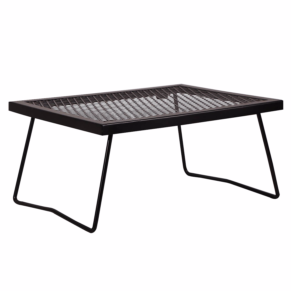 REDCAMP Folding Campfire Grill Heavy Duty Steel Grate, Portable Camp Fire Cooking Racks for Over Fire Pit