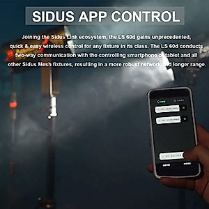 Aputure LS 60d Focusing LED Video Light CRI 95+ TLCI 95+ 50000lux @1m App Control Built-in 8 Lighting FX with Barn Doors for Video Recording,Wedding,Outdoor Shooting