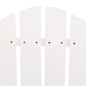 Tidyard Patio Adirondack Chairs with Tea Table Solid Wood Fir White Outdoor Fire Pit Chair Wooden Garden Armchair for Porch Pool Lawn Deck Backyard Balcony Outdoor