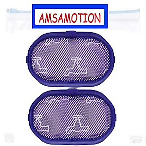 AMSAMOTION 2 Pack Pre-Filter Digital Slim Vacuum Cleaner Dust HEPA Filters Replacement for Dyson DC30 DC31 DC34 DC35 DC44 DC45 DC56 DC44 Replaces Pre-Filter Part # 917066-02