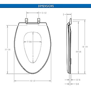 BEMIS 1000CPT Paramount Heavy Duty OVERSIZED Closed Front Toilet Seat with 1,000 lb Weight limit will Never Loosen & Reduce Call-backs, ROUND/ELONGATED, Plastic, White