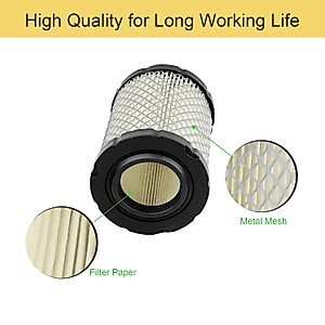 4 Pack Air Filter 591334 796031 Lawn Mower Engine Filters For 594201 797704 Replacement Plus Foam Pre-Cleaners