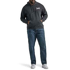 Lee Men's Big & Tall Legendary Relaxed Straight Jean, Lieutenant, 48W x 28L