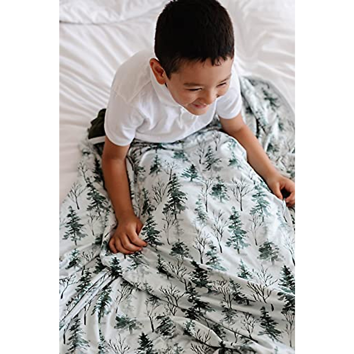 Pobi Baby Premium Baby Blanket, Soft Stretchy Quilt for Babies, Toddlers, Kids (Magical Woods)