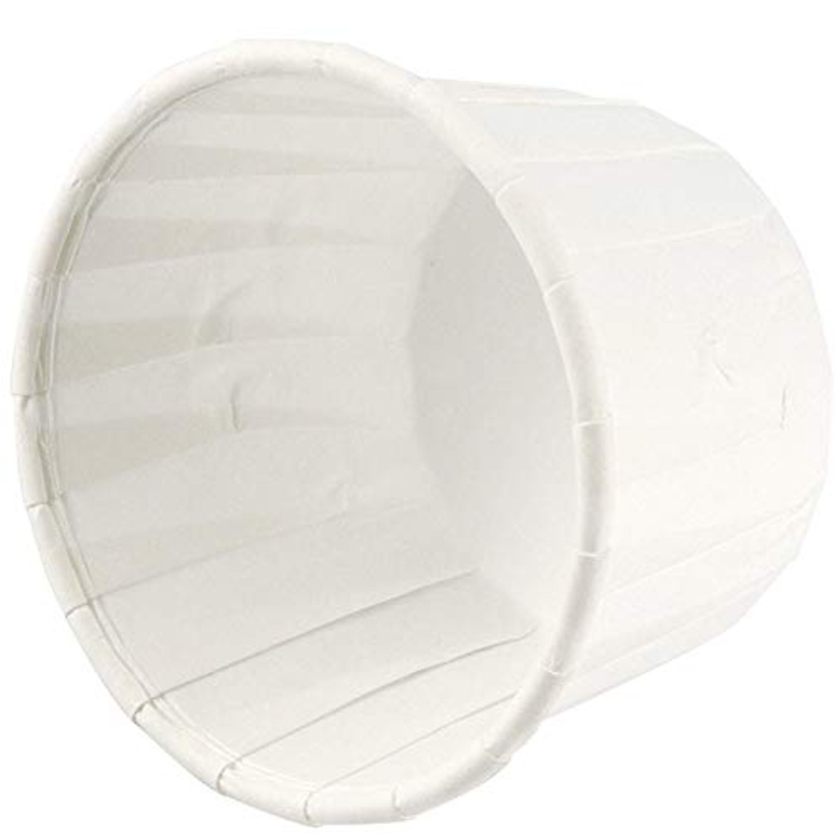 KEILEOHO 800 Pack 2 OZ Treated Paper Souffle Portion Cups, Food Grade Paper Condiment Cups for Condiments, Samples, Popcorn, Candies, Measuring, White
